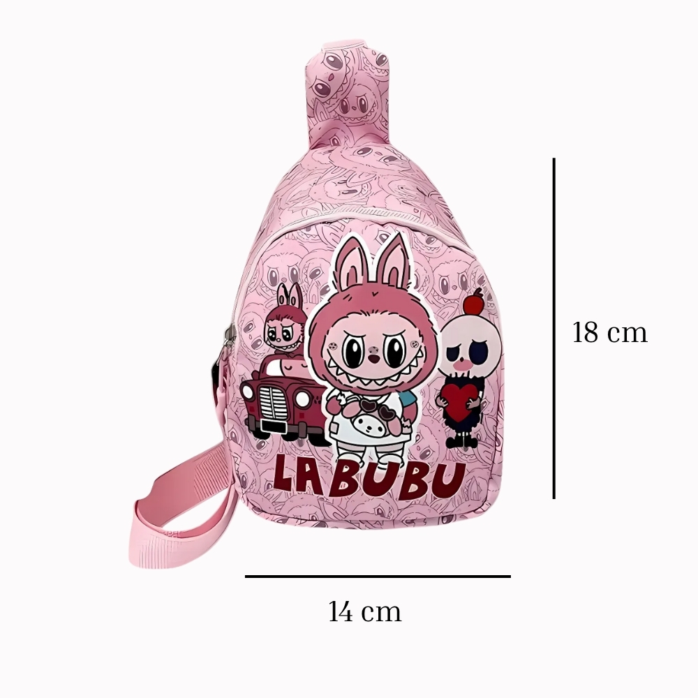 Mochila Labubu formato pequeño con bandolera - Mis Mochilas